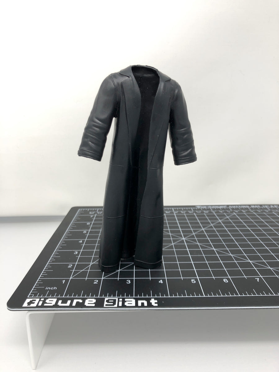Long black trench jacket – FIGURE GIANT